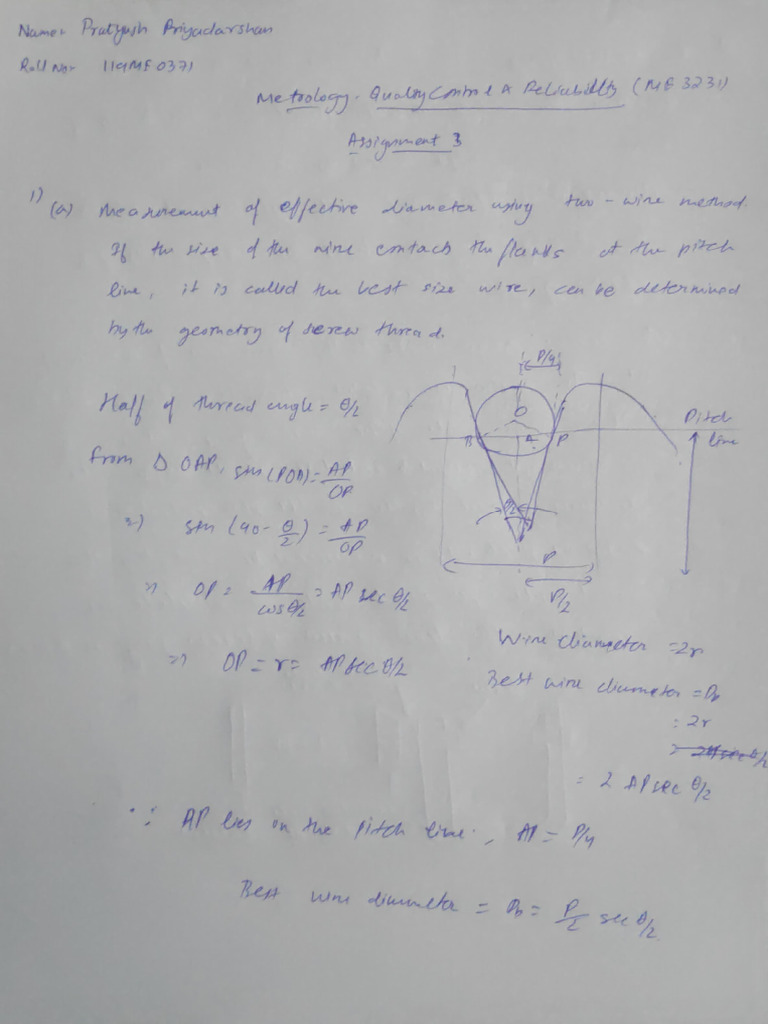 Metrology Notes | PDF