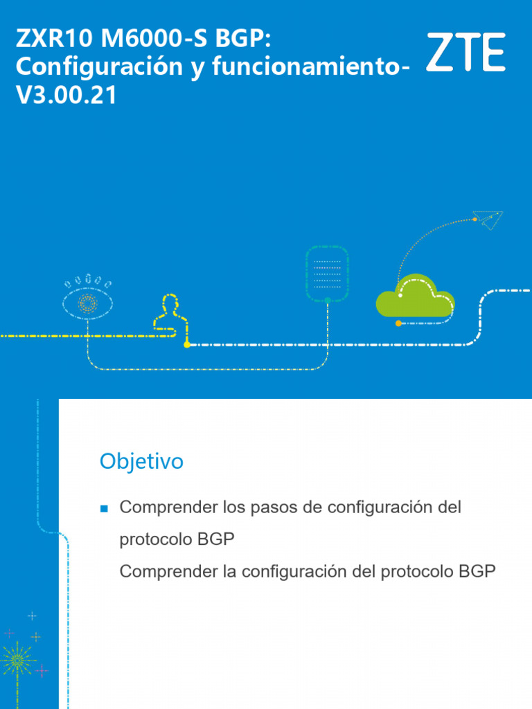 Configuración BGP en ZXR10 M6000-S | PDF | Router (Computing) | Routing