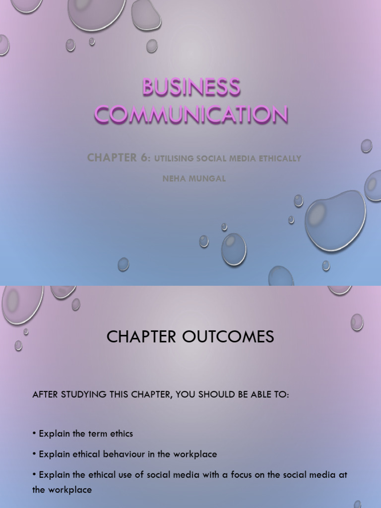 BBA - Chapter 6 - Business Communication | PDF | Social Media | Popular ...