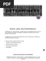 Class 9 Determiners Worksheet | PDF