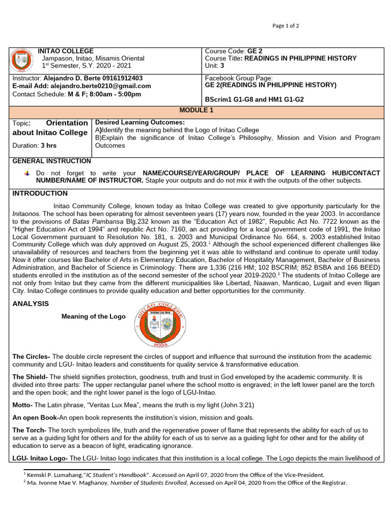 Learning Module 1 | PDF | Entrepreneurship | Leadership