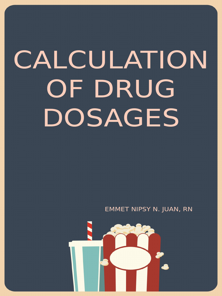 Drug Dosage Calculation Methods Pdf
