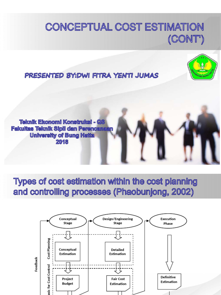 Conceptual Cost Estimation Overview | PDF | Inflation | Data
