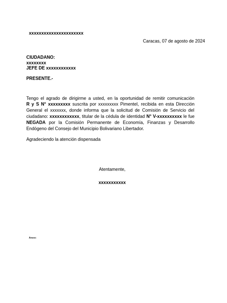 Modelo de Oficio 1 | PDF