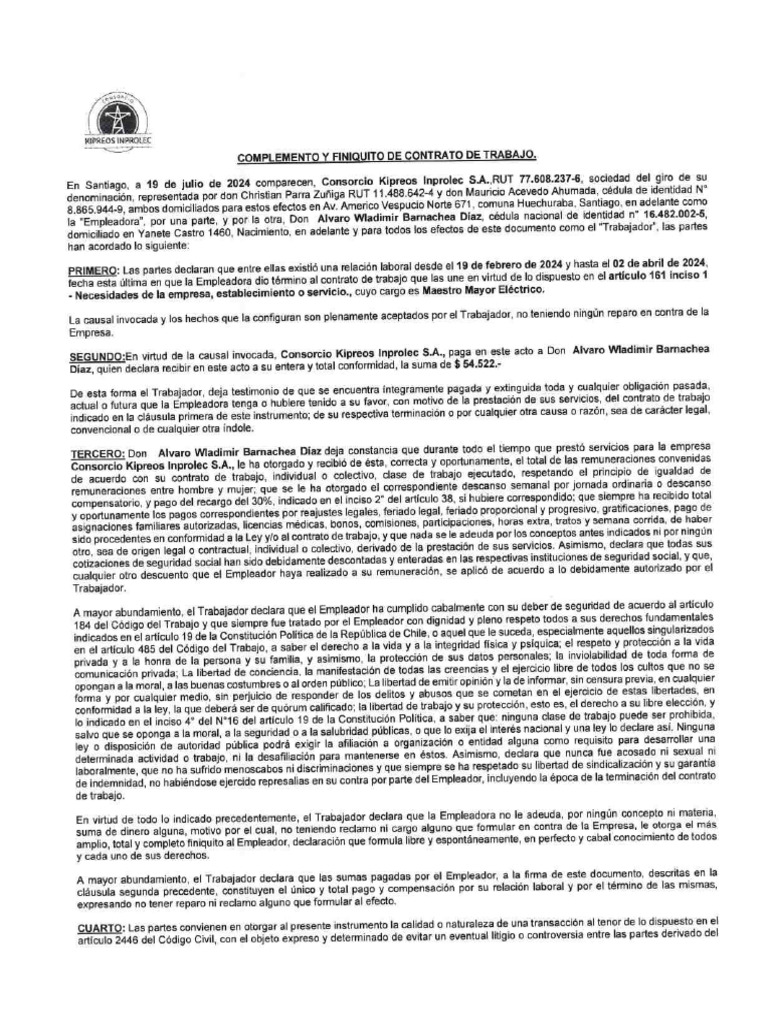 Complemento Wladimir Barnachea Diaz | PDF