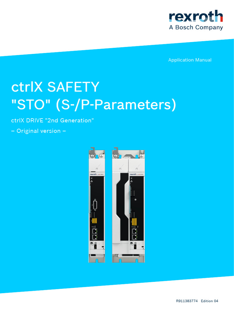 CTRLX Safety "Sto" (S-/P-Parameters) : CTRLX Drive "2Nd Generation" - Original Version | PDF ...