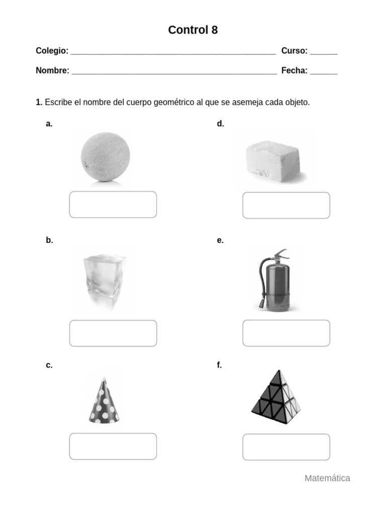 MAT3B U2 CONTROL 8v2 | PDF | Programación lineal | Formas geométricas