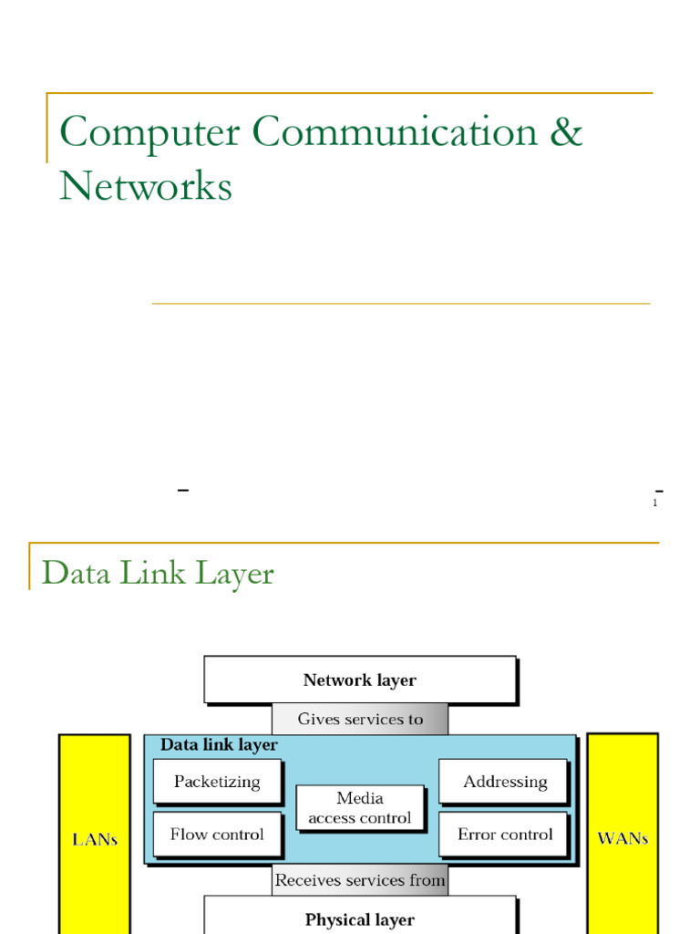 Slide 09 - LAN (DataLink Layer) | PDF | Ethernet | Local Area Network
