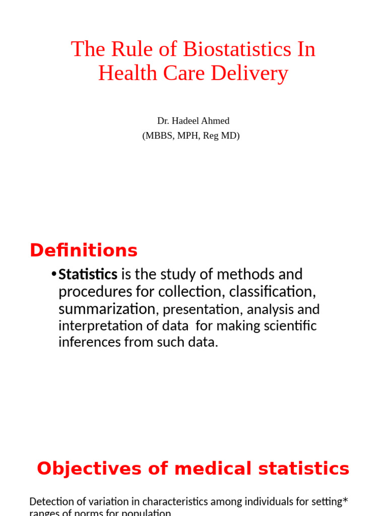 Biostatistics Introduction | PDF | Statistics | Statistical Inference