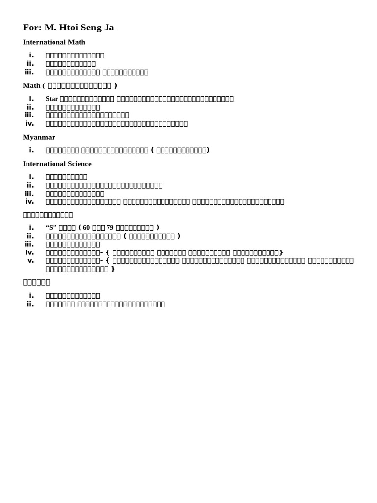 For Htoi Seng Ja | PDF