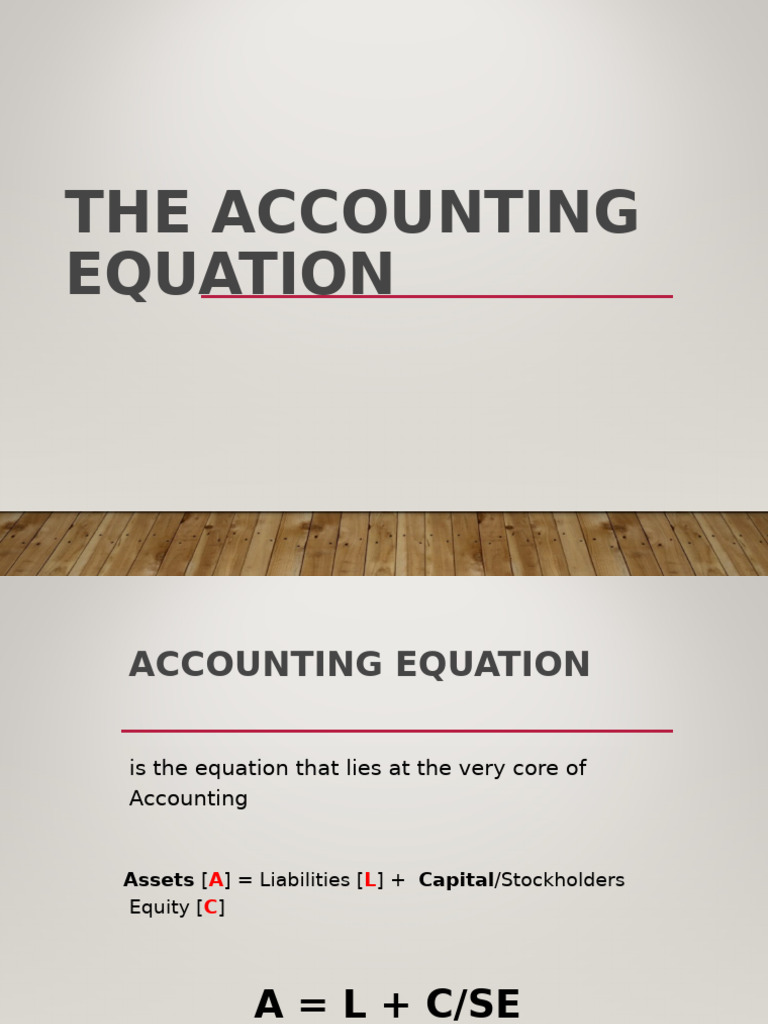 Accounting Equation and Opening Balance Sheet | PDF | Equity (Finance ...