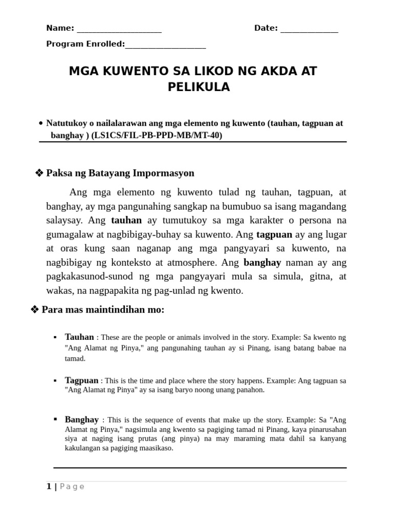 Mga Kuwento Sa Likod NG Akda at Pelikula | PDF