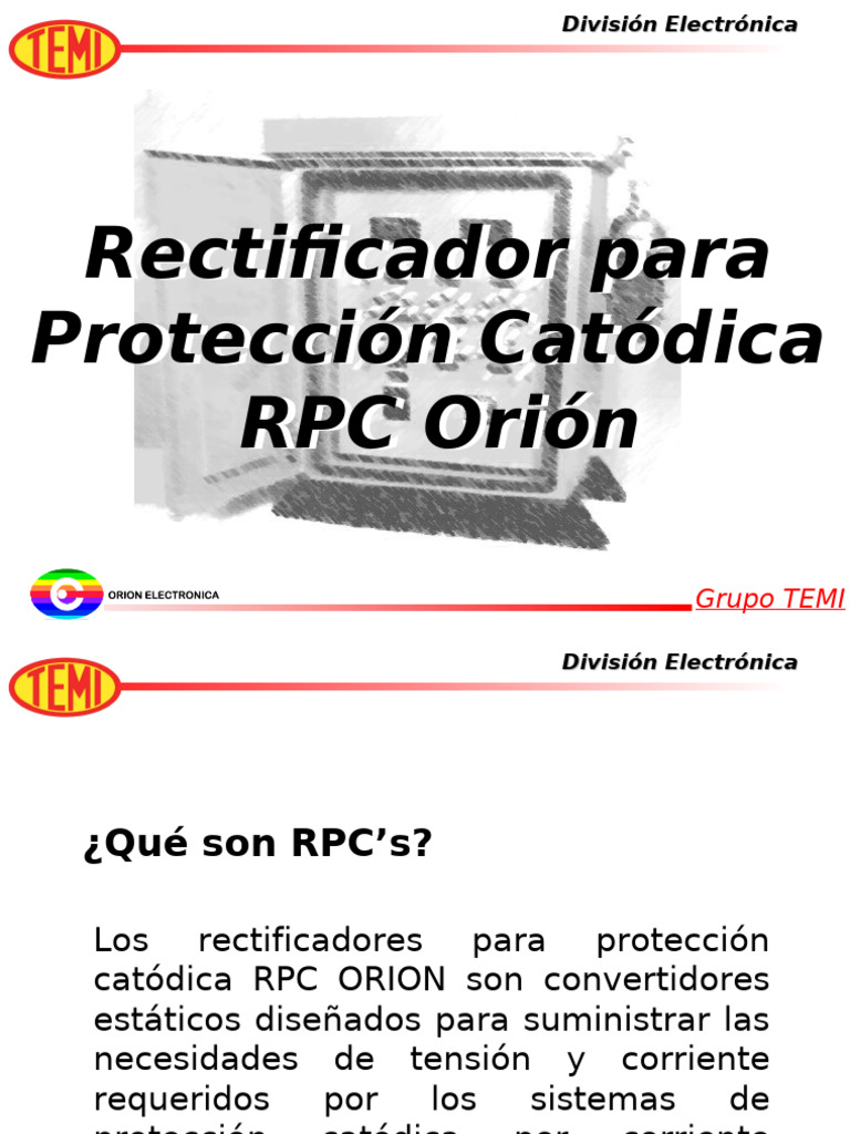 Presentación RPC | PDF | Rectificador | Corriente eléctrica