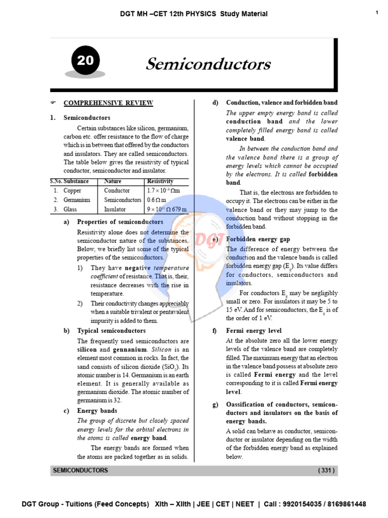 DGT Semiconductors | PDF | P–N Junction | Semiconductors