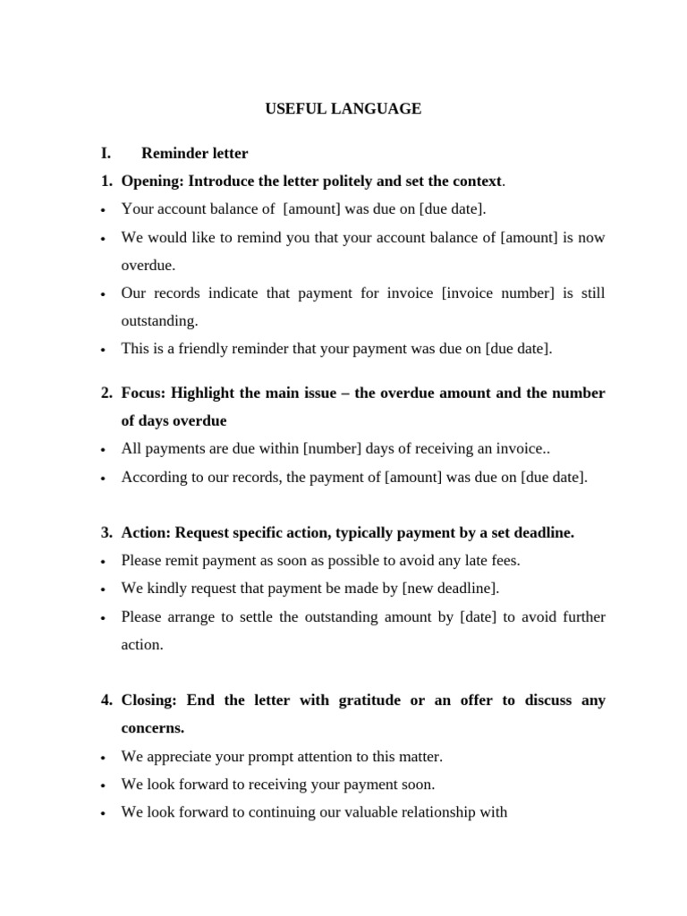 Useful Language | PDF | Finance & Money Management