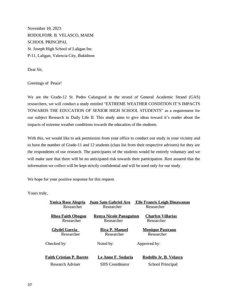 Letter To Bhong - Final | PDF