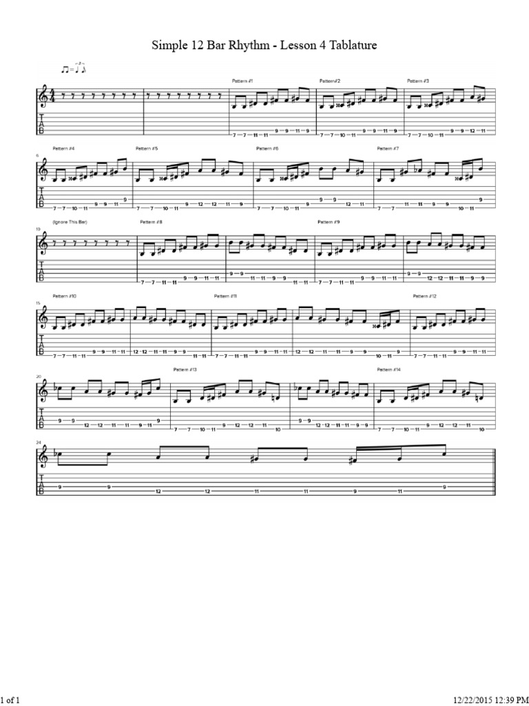 Lesson 4 Tablature | PDF