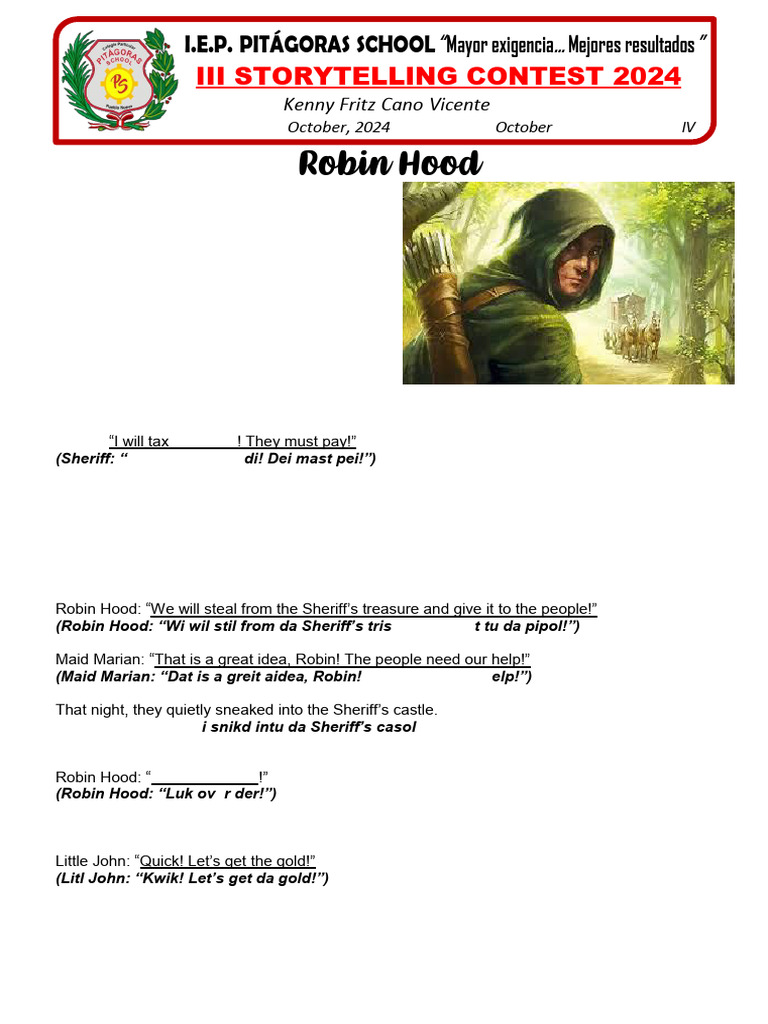 Robin Hood: Hero of Sherwood Forest | PDF | Robin Hood | English ...