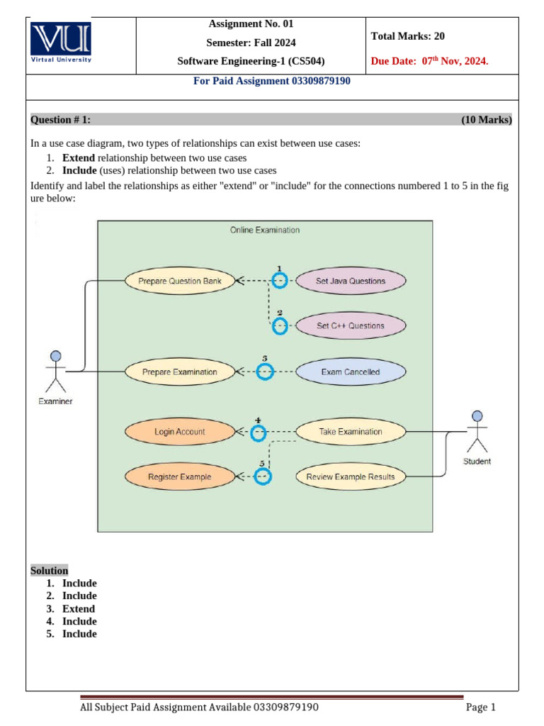 Cs504 Assignment 1 2024 Correct Solution Pdf