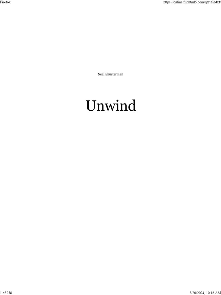 Unwind | PDF | Business | Home & Garden