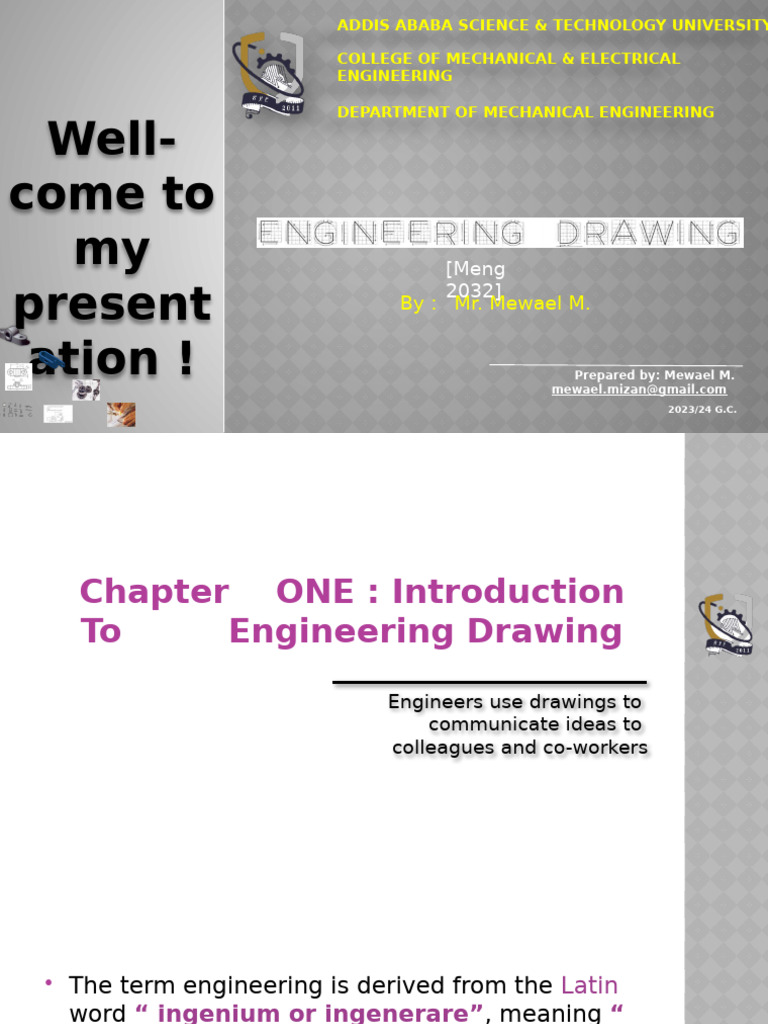 Introduction to Engineering Drawing | PDF | Drawing | Technical Drawing