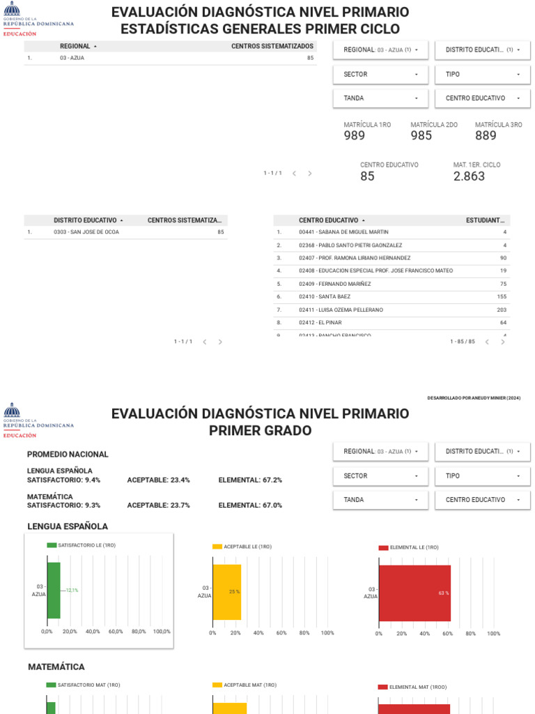 Evaluación Diagnóstica Primer Ciclo Nivel Primario 2024 | PDF