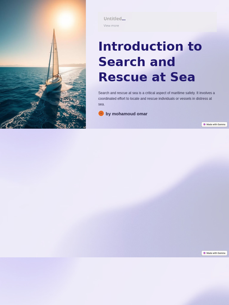 Introduction to Sea Rescue Operations | PDF | Search And Rescue ...