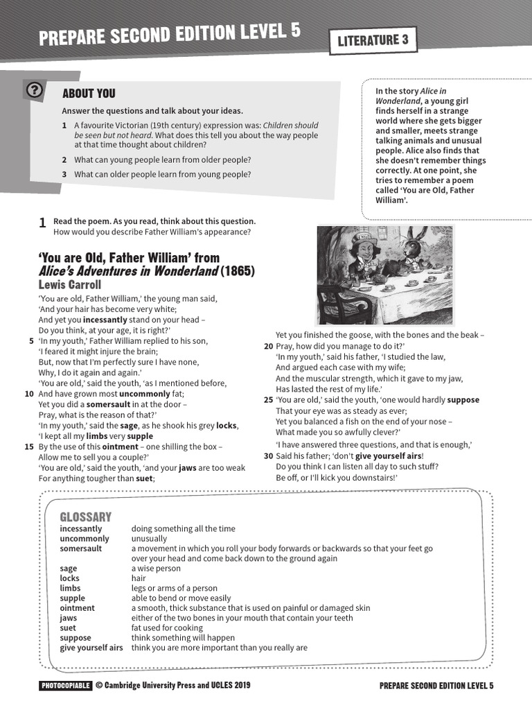 PREPARE 5 Literature 3 | PDF | Alice (Alice's Adventures In Wonderland)