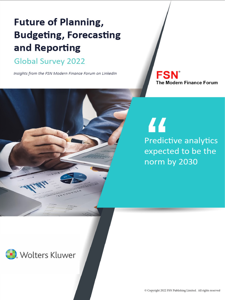 Future of Planning, Budgeting, Forecasting, and Reporting FSN 2022 ...