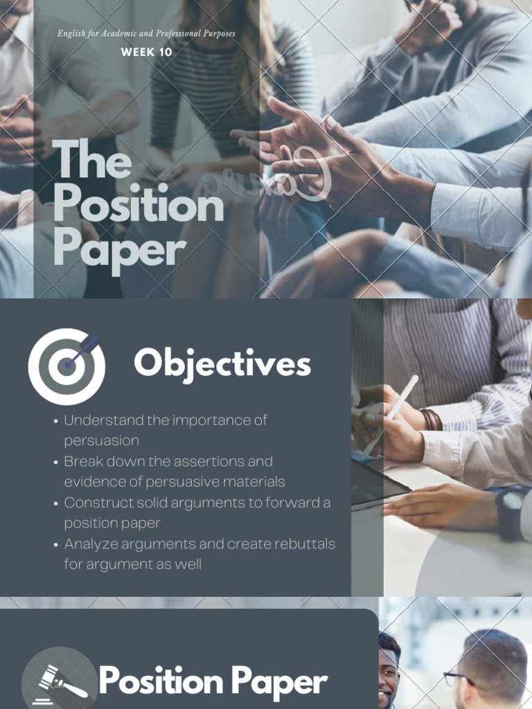 Position Paper Guide for Students | PDF | Argument | Cognition