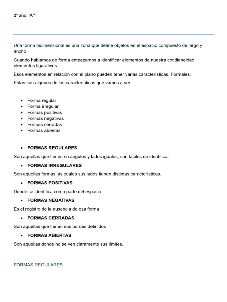 TP 3 Caracteristicas de La Forma | PDF | Arte