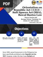 RA 11313 (2019) (Safe Spaces Act) | PDF | Sexual Harassment | Harassment