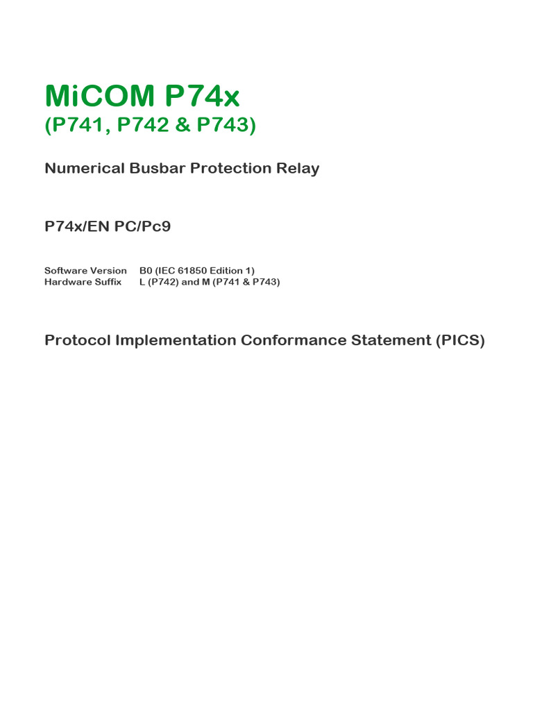 P741 Relay Protocol Manual | PDF | Personal Computers | Specification ...