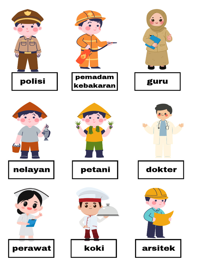 Profesi: Polisi, Guru, Dokter | PDF