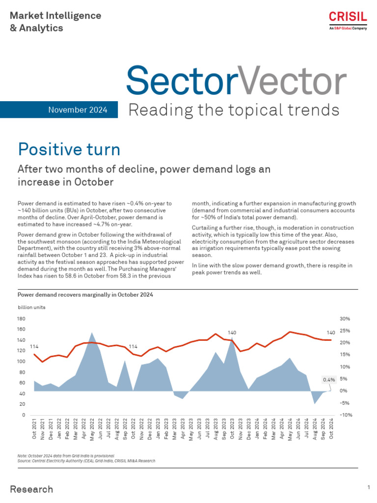 CRISIL MI&A - Report - Sector Vector - After Two Months of Decline ...