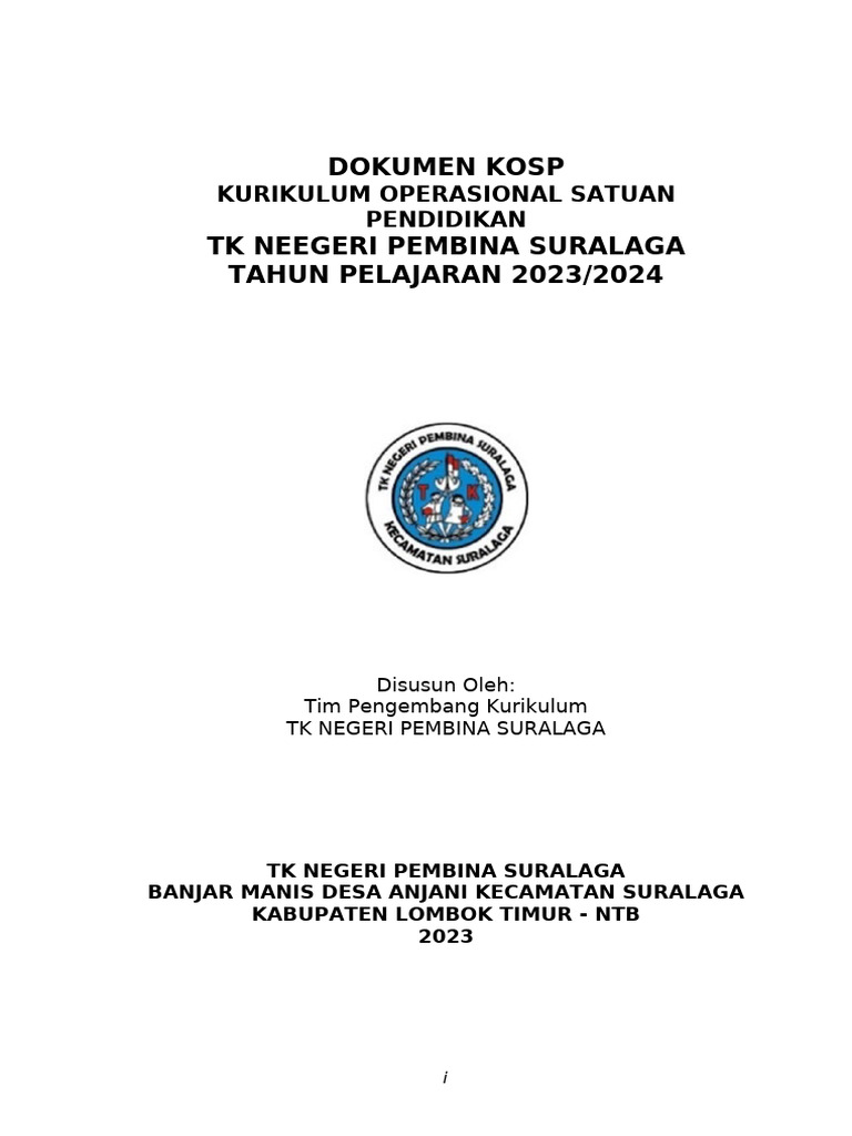 Dokumen Kosp 2024 | PDF