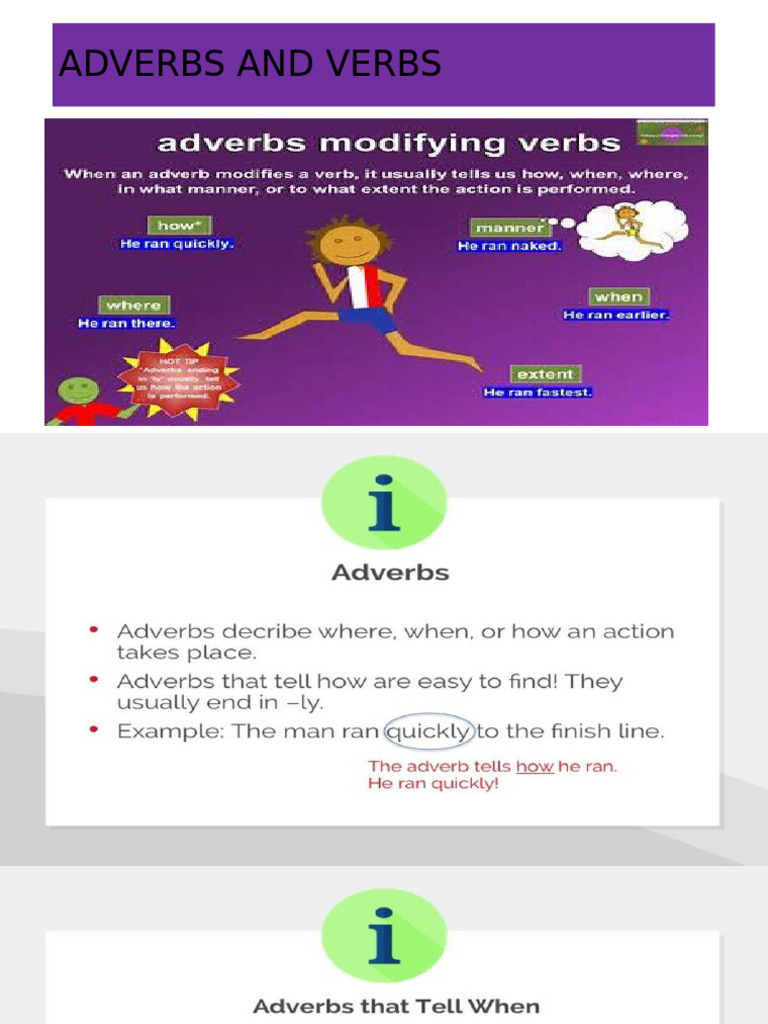 Adverbs and Verbs | PDF