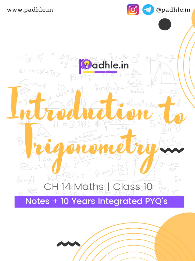 Introduction To Trigonometry Notes + PYQs | PDF | Trigonometric ...