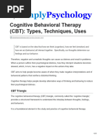 CBT 5 Part Model | PDF
