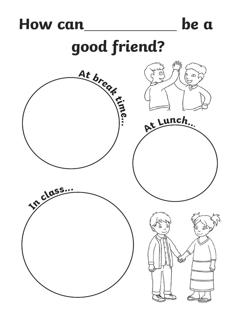 T T 13179 How Can I Be A Good Friend Writing Frame Ver 1 | PDF