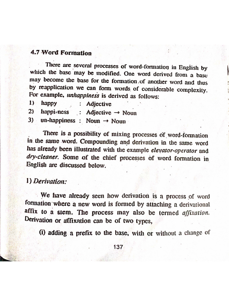 Word Formation | PDF