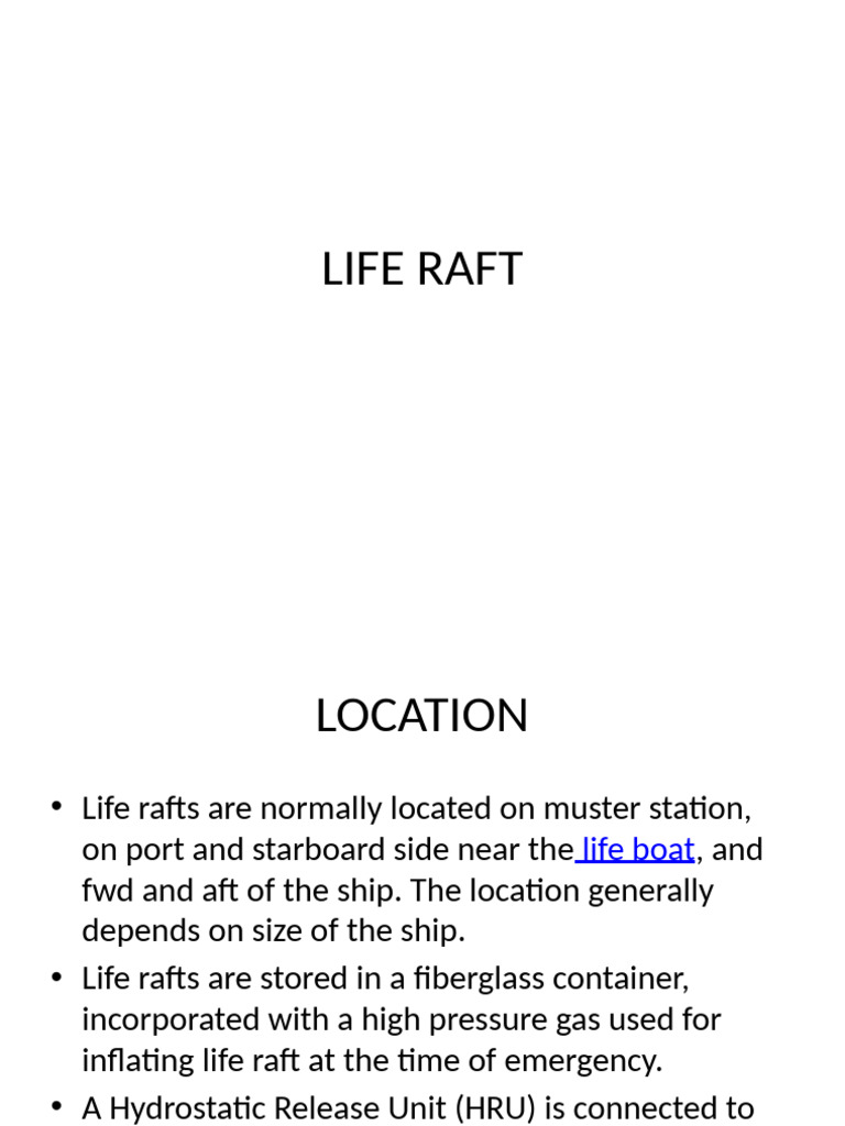 4. LIFE RAFT | PDF