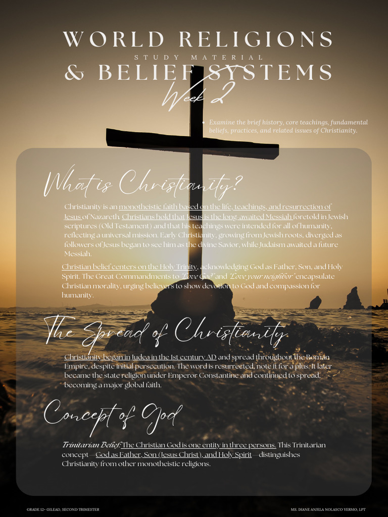 WORLD RELIGIONS W2 | PDF | Old Testament | Jesus