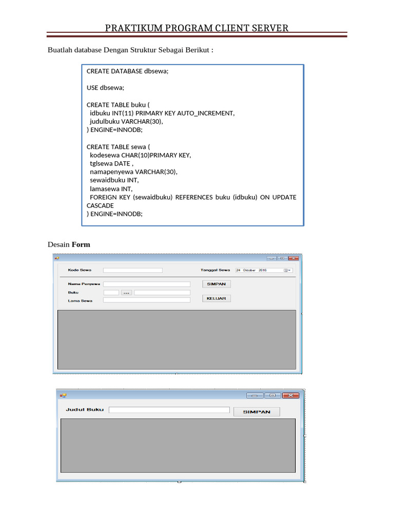 Contoh Relasi Antar Form Pada | PDF | Information Technology Management | Computer Programming