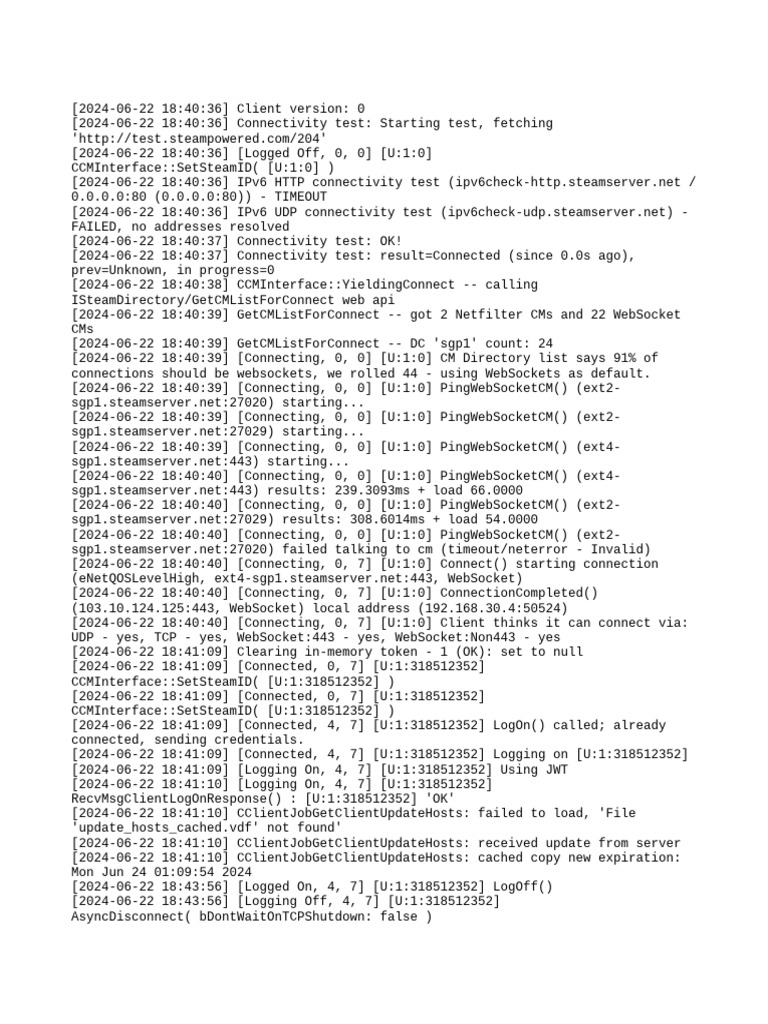Connection Log | PDF | Networking Standards | Internet Standards