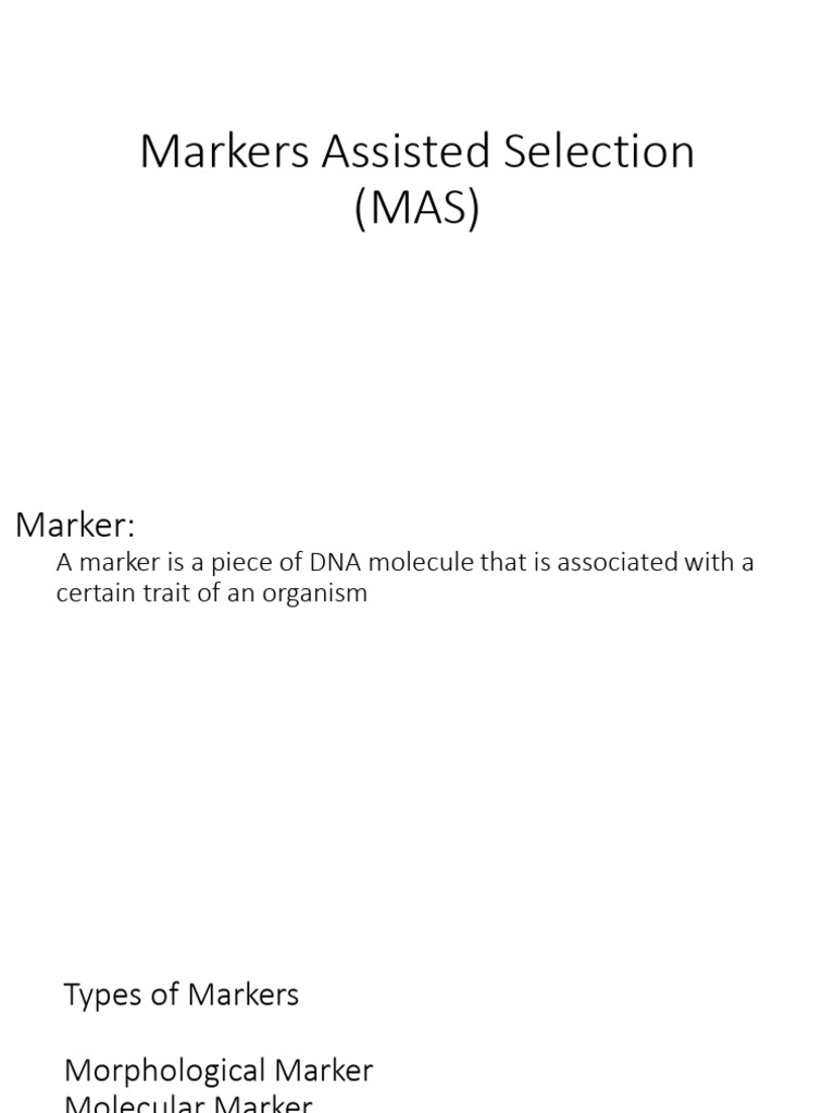 Molecular Marker by Aviral Mishra | PDF