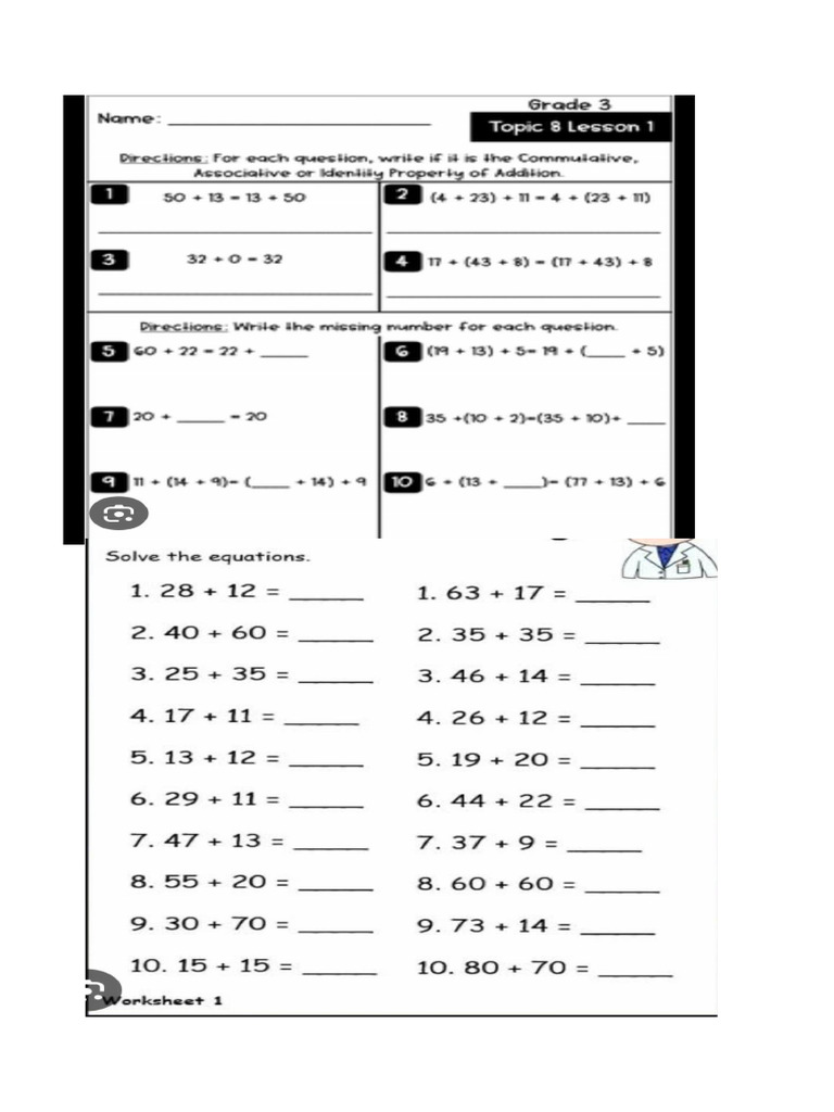 Worksheet Math | PDF