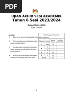 Contoh Format Dan Soalan Untuk Kertas UASA | PDF
