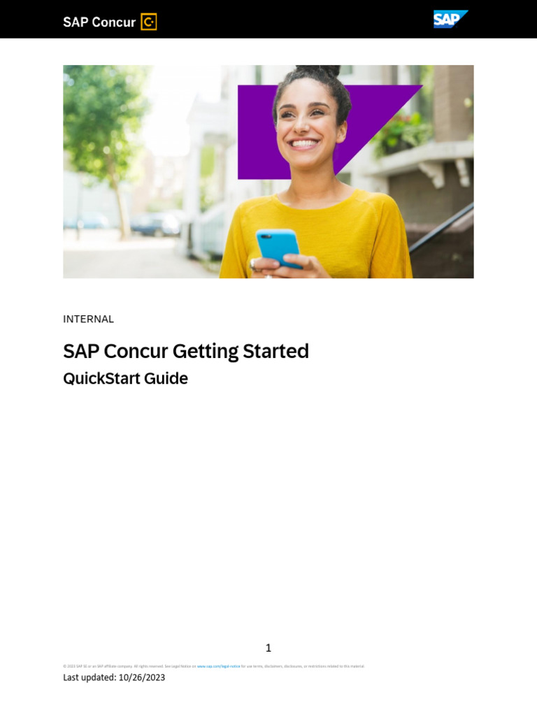 Cte en Us SAP Concur Getting Started Quickstart Guide Final Horizon | PDF | Qr Code | Password