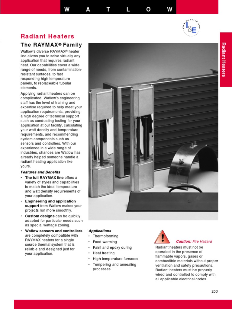 Radiant Heaters RAYMAX | PDF | Hvac | Thermocouple